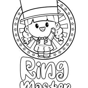 Printable Ringmaster / Digital Download / Circus Coloring Page - Etsy