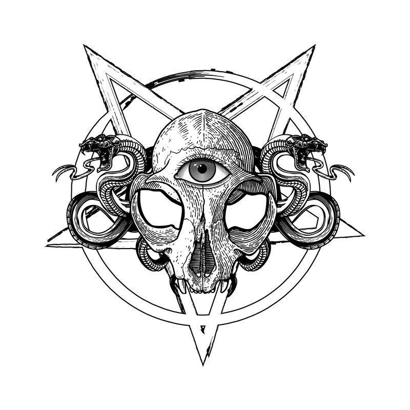 Baphomet Coloring Page - Etsy