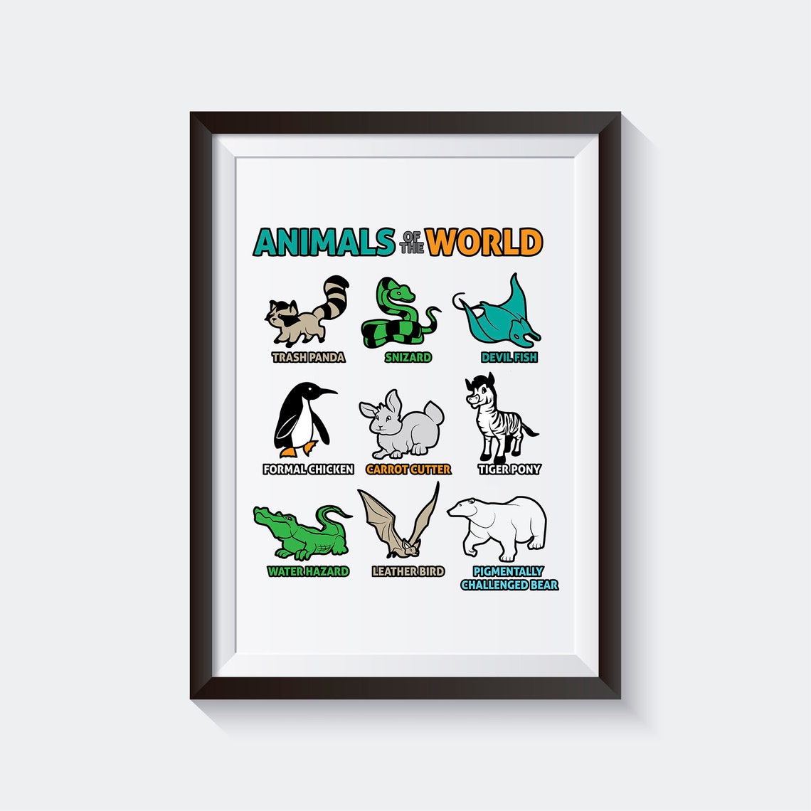 Printable Wildlife Humor Animals / Digital Download / Animals - Etsy