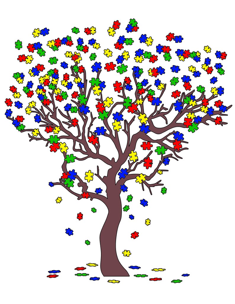 Autism Puzzle Tree Printable / Digital Download / Autism Awareness ...