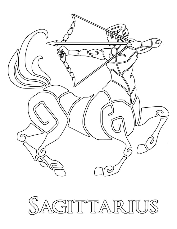 How To Draw Sagittarius Zodiac Sign Printable Step By Step