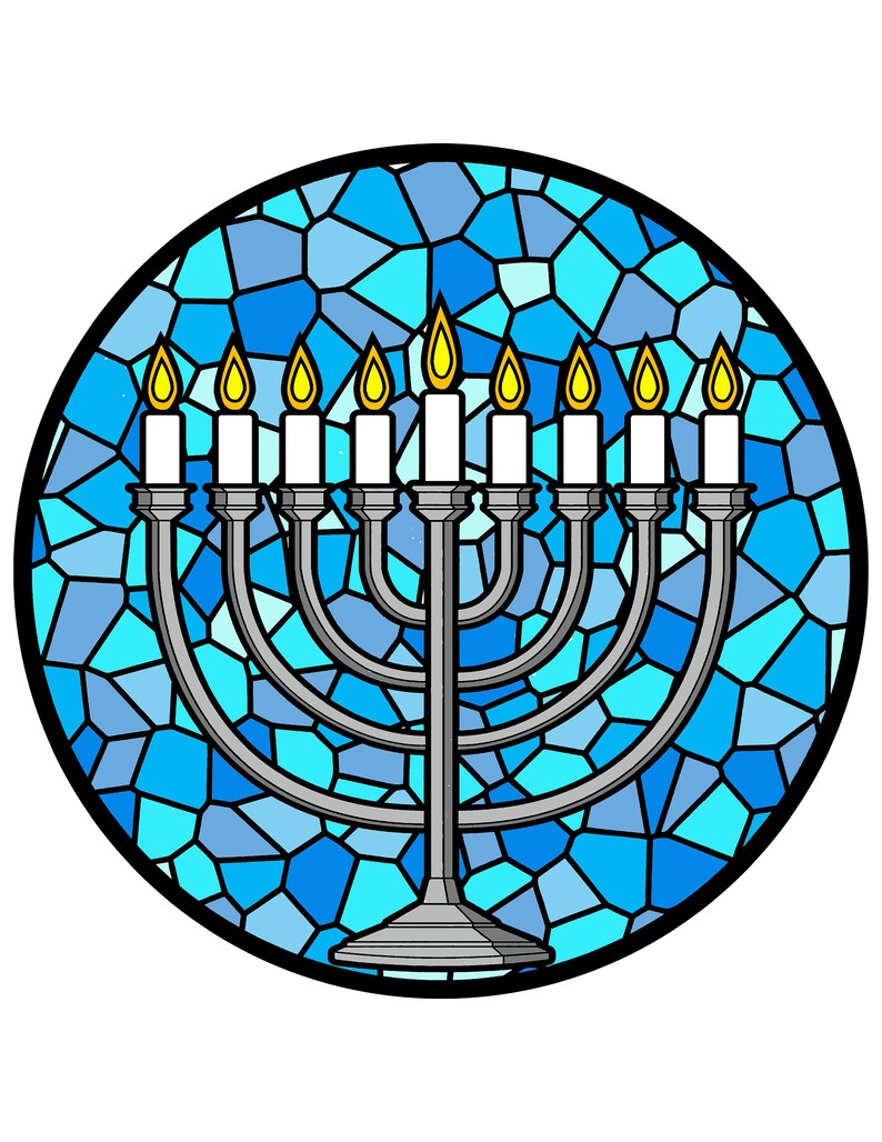 Printable Menorah Chanukah / Hanukkah Art Print / Digital - Etsy Ireland