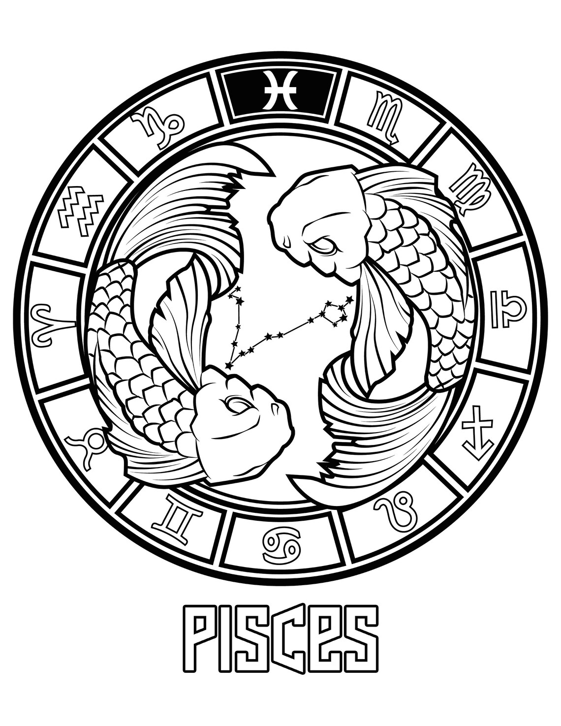 Zodiac Sign Printable / Zodiac Symbol / Digital Download / - Etsy