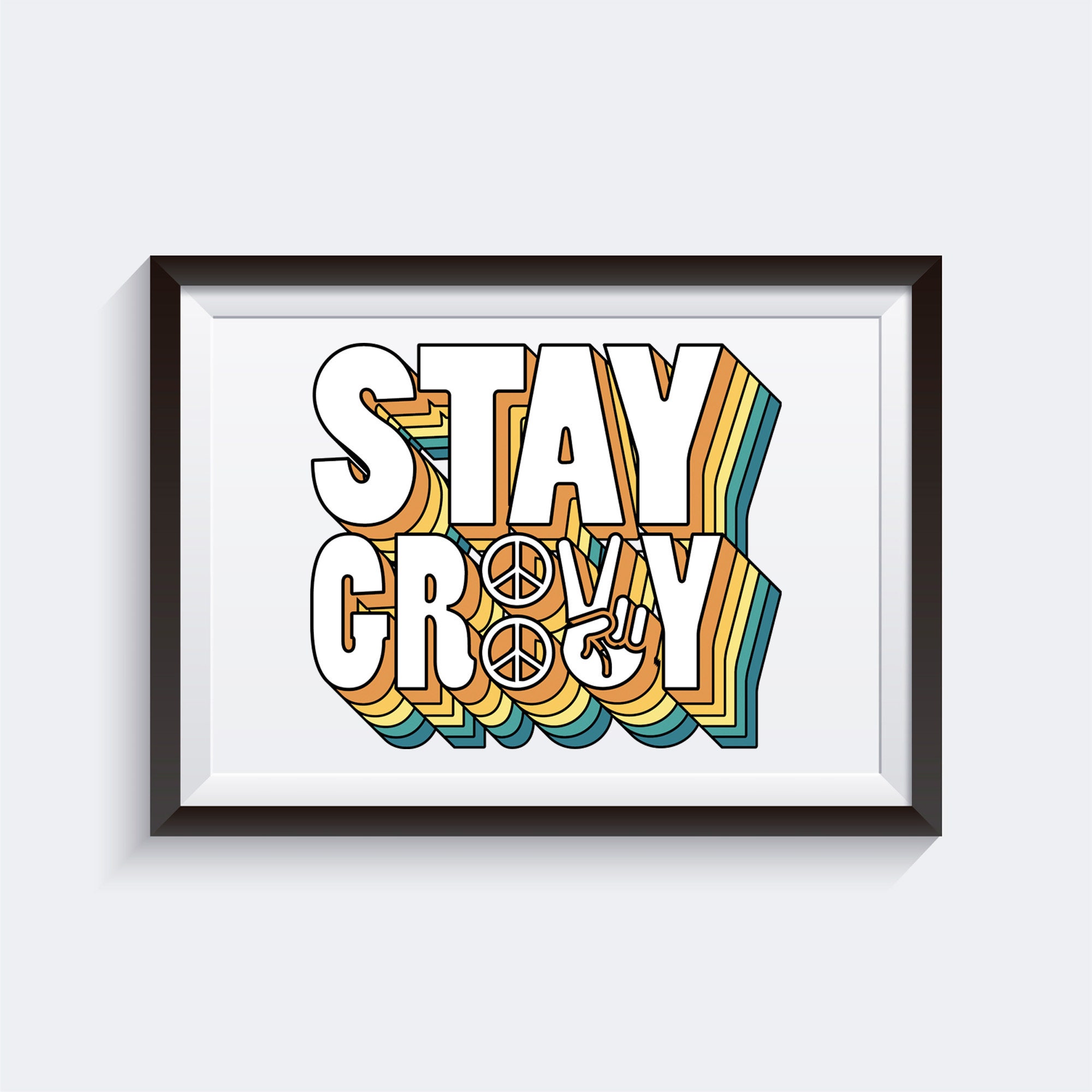 Retro Stay Groovy Printable / Groovy Coloring Page / Digital Download ...