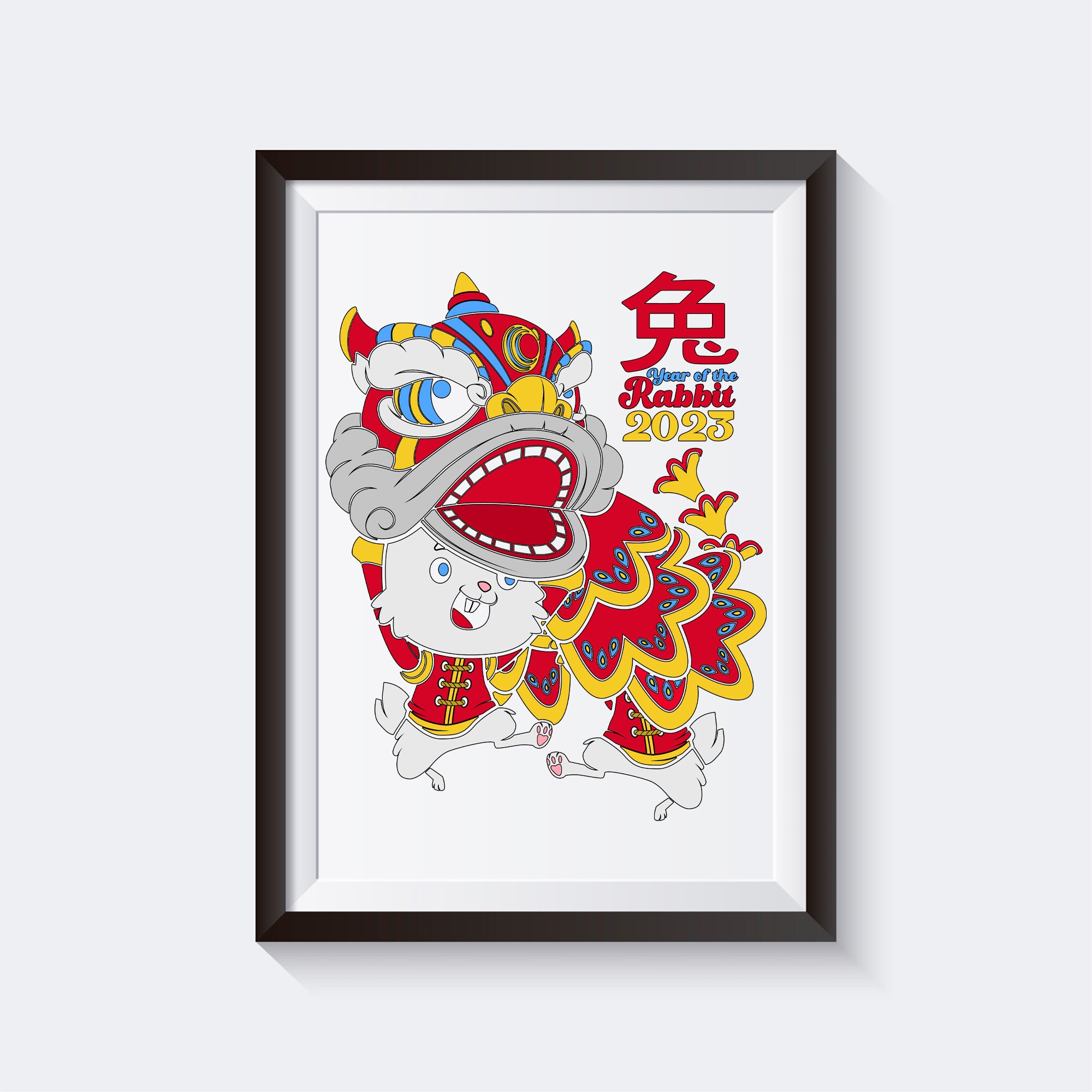 Year of the Rabbit Printable Coloring / Chinese New Year Downloadable ...