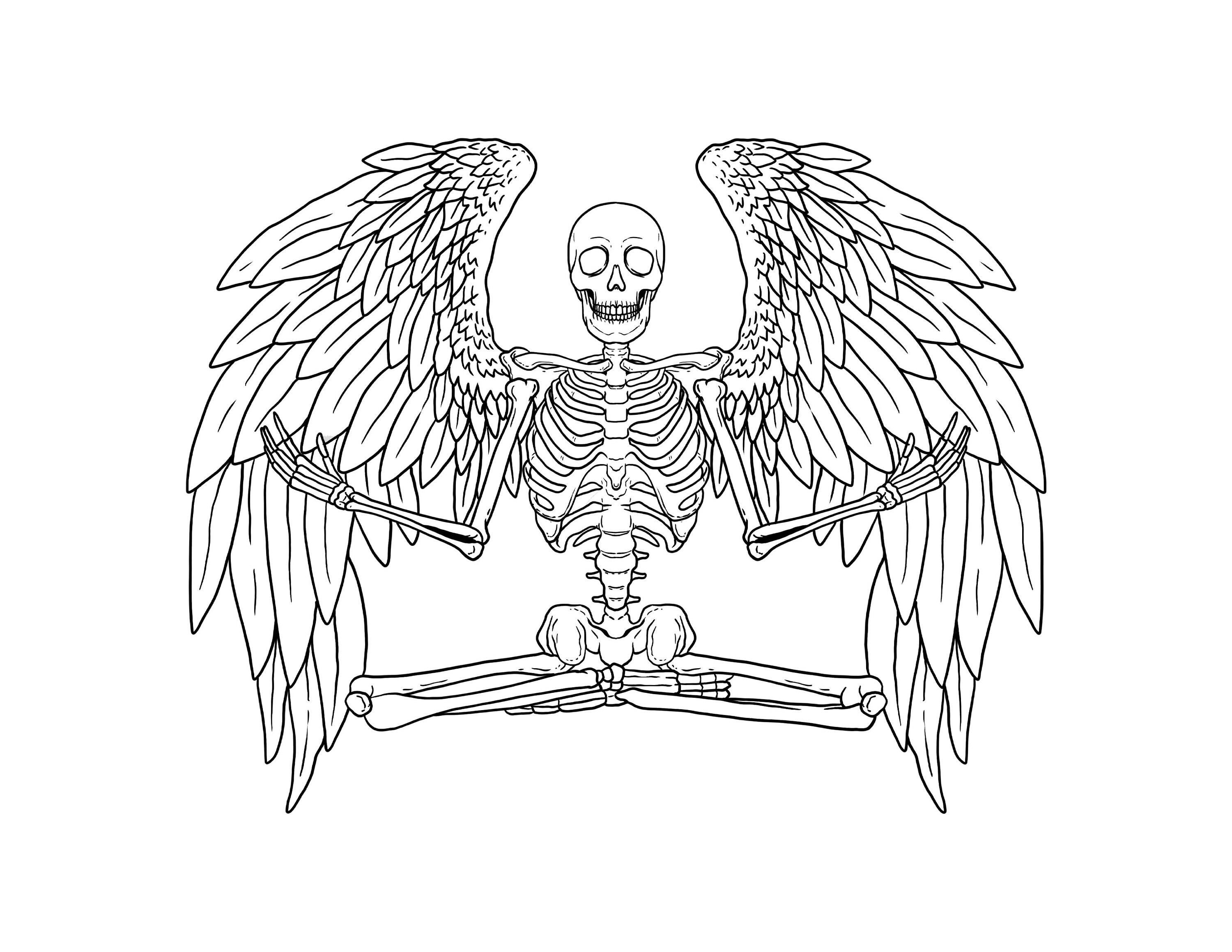 Printable Fairycore Skeleton / Digital Download / Vintage Goth ...