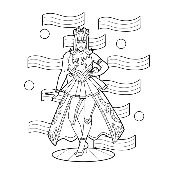 Drag Race Coloring Page - Etsy