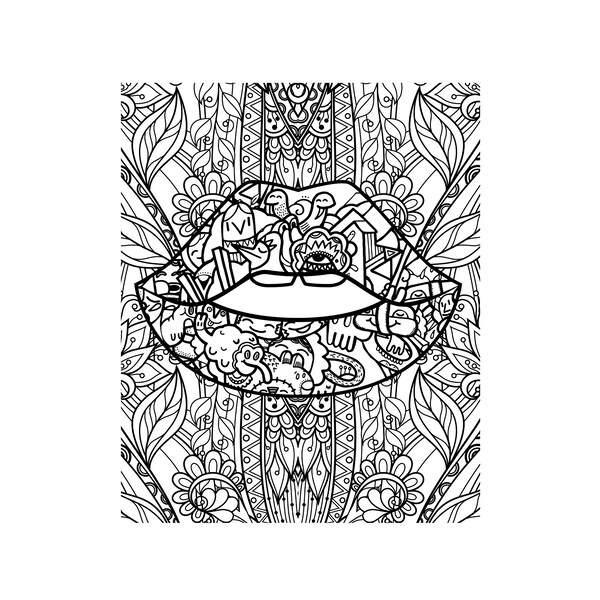 Pastel Goth Baphomet / Pastel Goth Coloring Pages / Creepy Kawaii ...