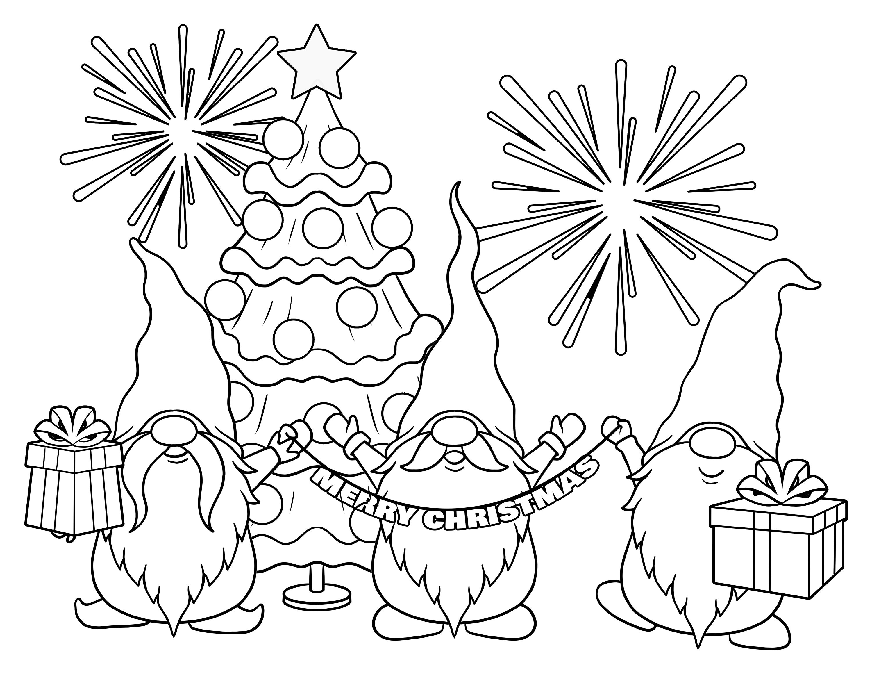 Christmas Gnomes Printable PDF / Santa Gnomes / Digital Download ...