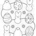 Printable Easter Bundle Coloring Pages / Peeps Coloring Pages / Easter ...