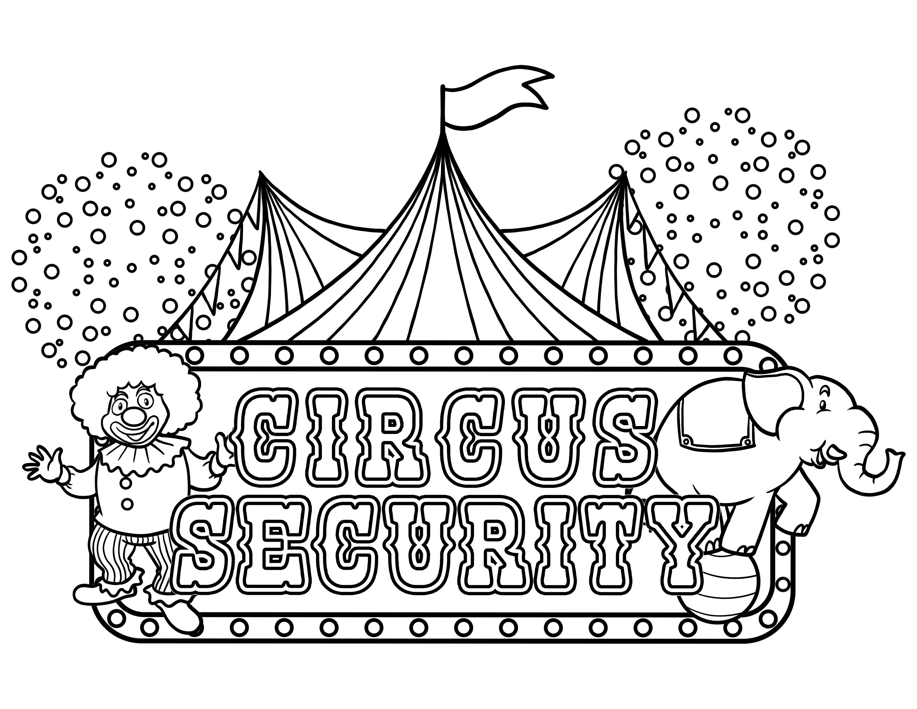 Circus Carnival Printable PDF / Digital Download / Circus Coloring Book ...