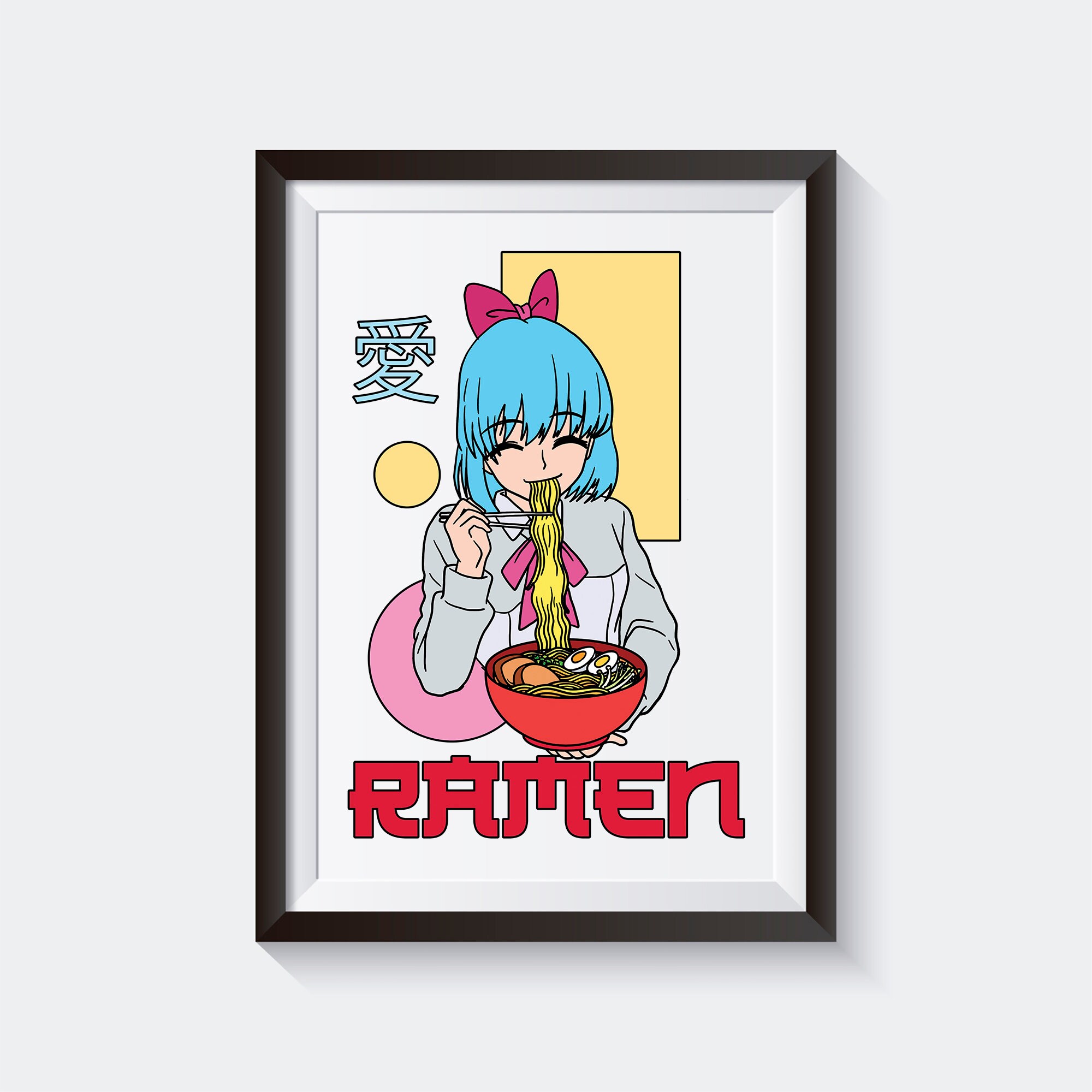 Anime Ramen Printable / Digital Download / Ramen Bowl / Anime - Etsy