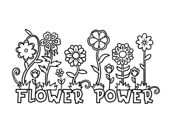 Spring Flower Coloring
