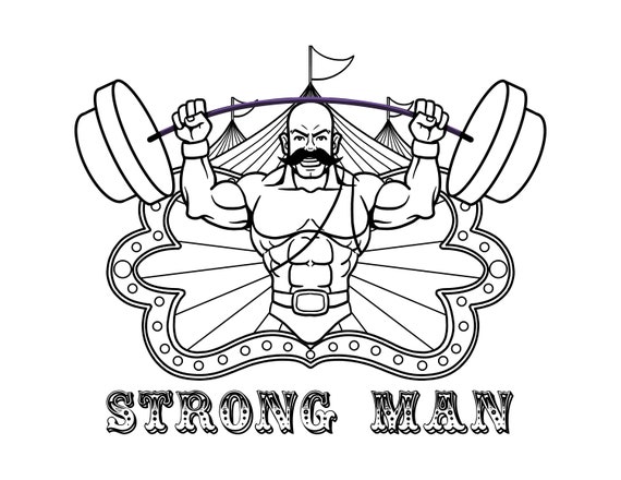 Printable Carnival Strong Man / Digital Download / Circus - Etsy