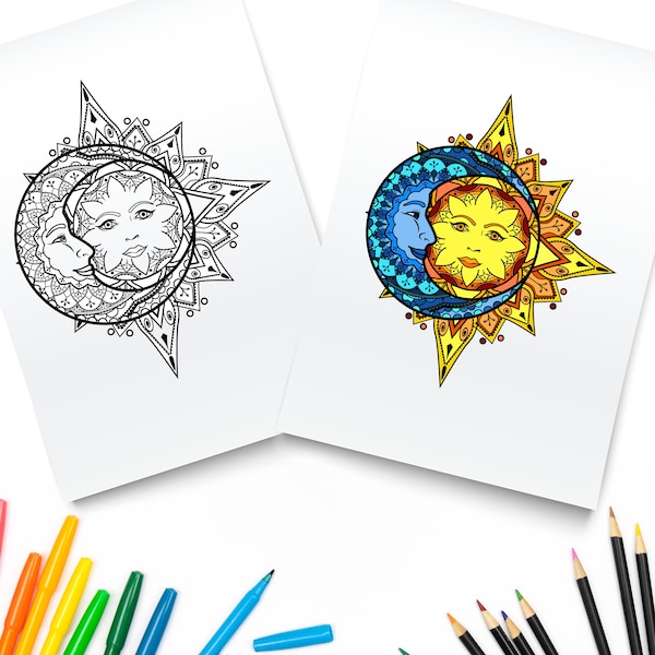 Zentangle Sun - Etsy