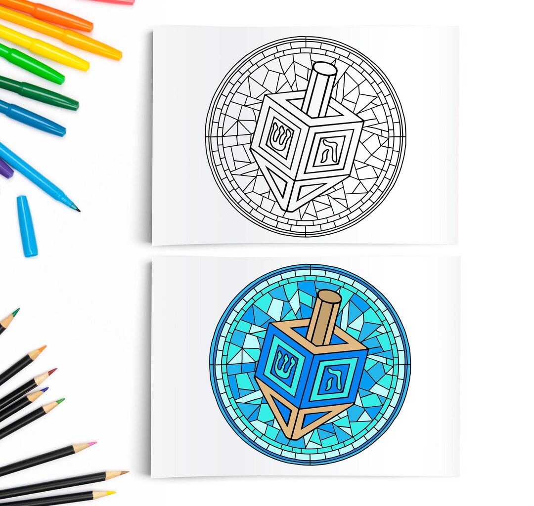 Printable Dreidel Chanukah / Hanukkah Art Print / Digital Download ...