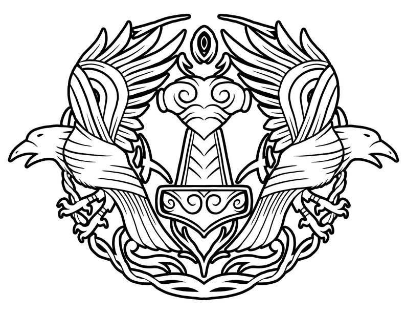 Printable Skol Viking Celtic / Digital Download / Vikings Coloring Page ...