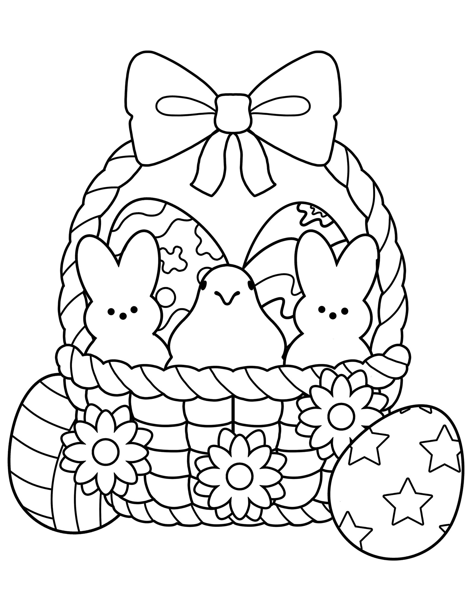 Printable Easter Bundle Coloring Pages / Peeps Coloring Pages - Etsy