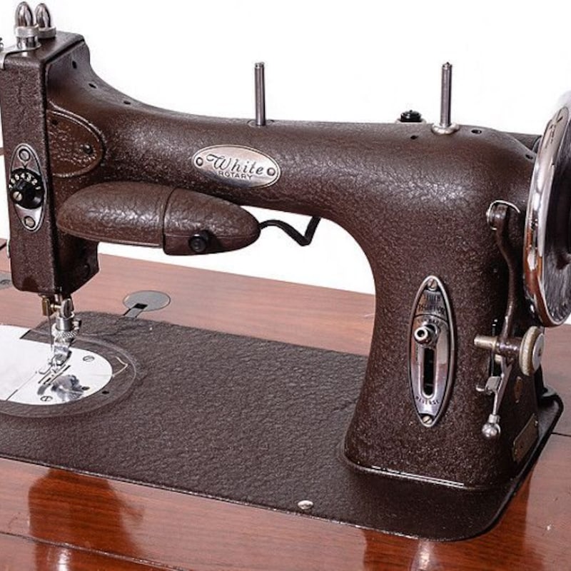 White Rotary Sewing Machine - Etsy