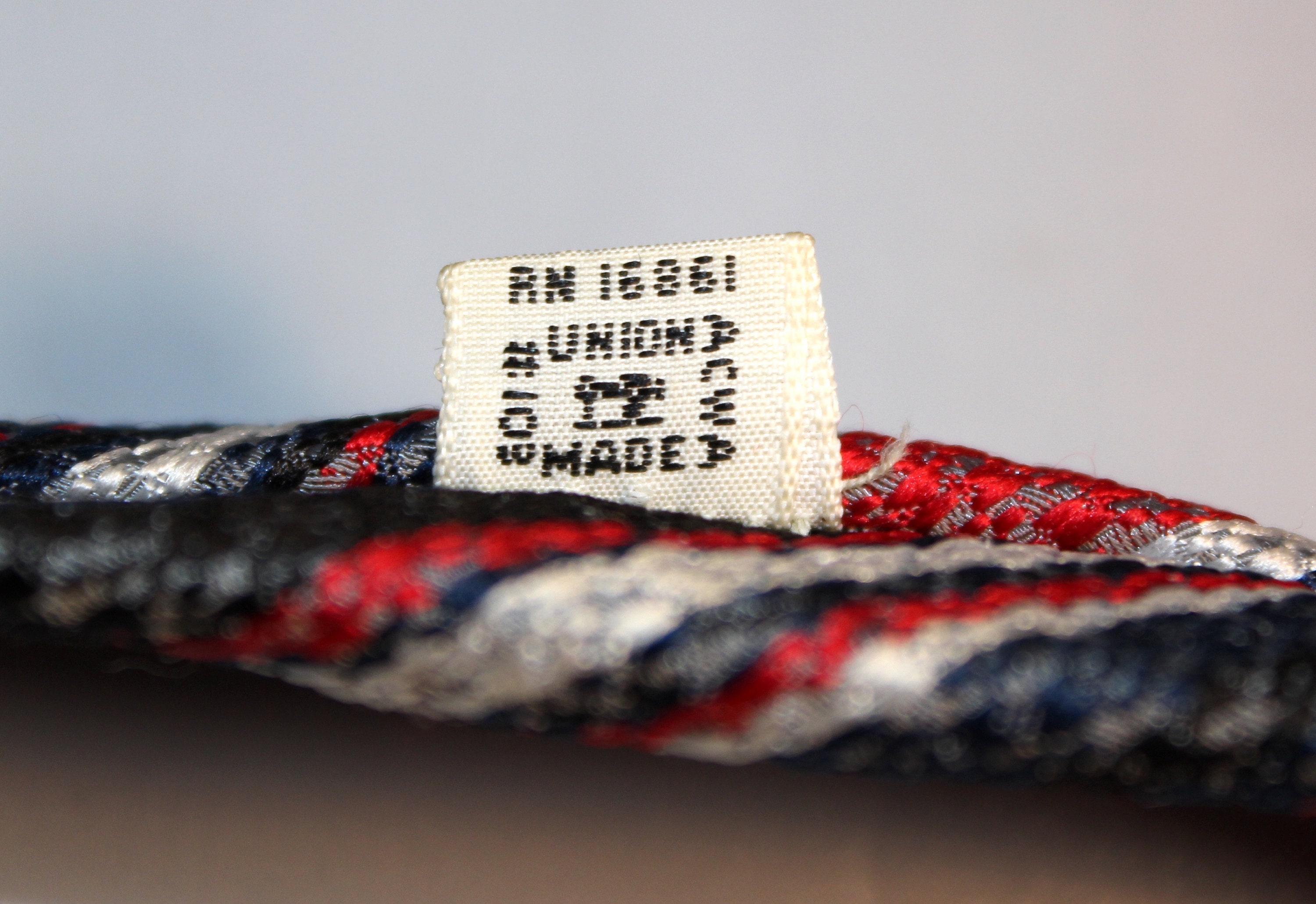 Vintage ACWA Union RN 16861 Men's Necktie Damon for Kauffman's Striped ...