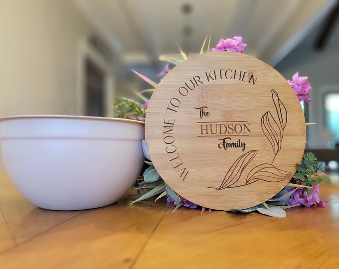 Personalized Kitchen Stainless Steel Bowl, Custom Kitchen Gift, Large ...