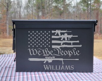 Personalized Ammo Box, Custom Engraved Ammo Can, .50 Caliber Military ...
