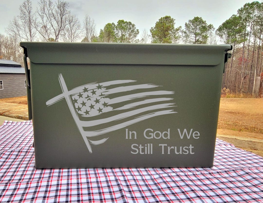 Personalized US Flag Ammo Box: Laser Engraved Military Gift - Etsy
