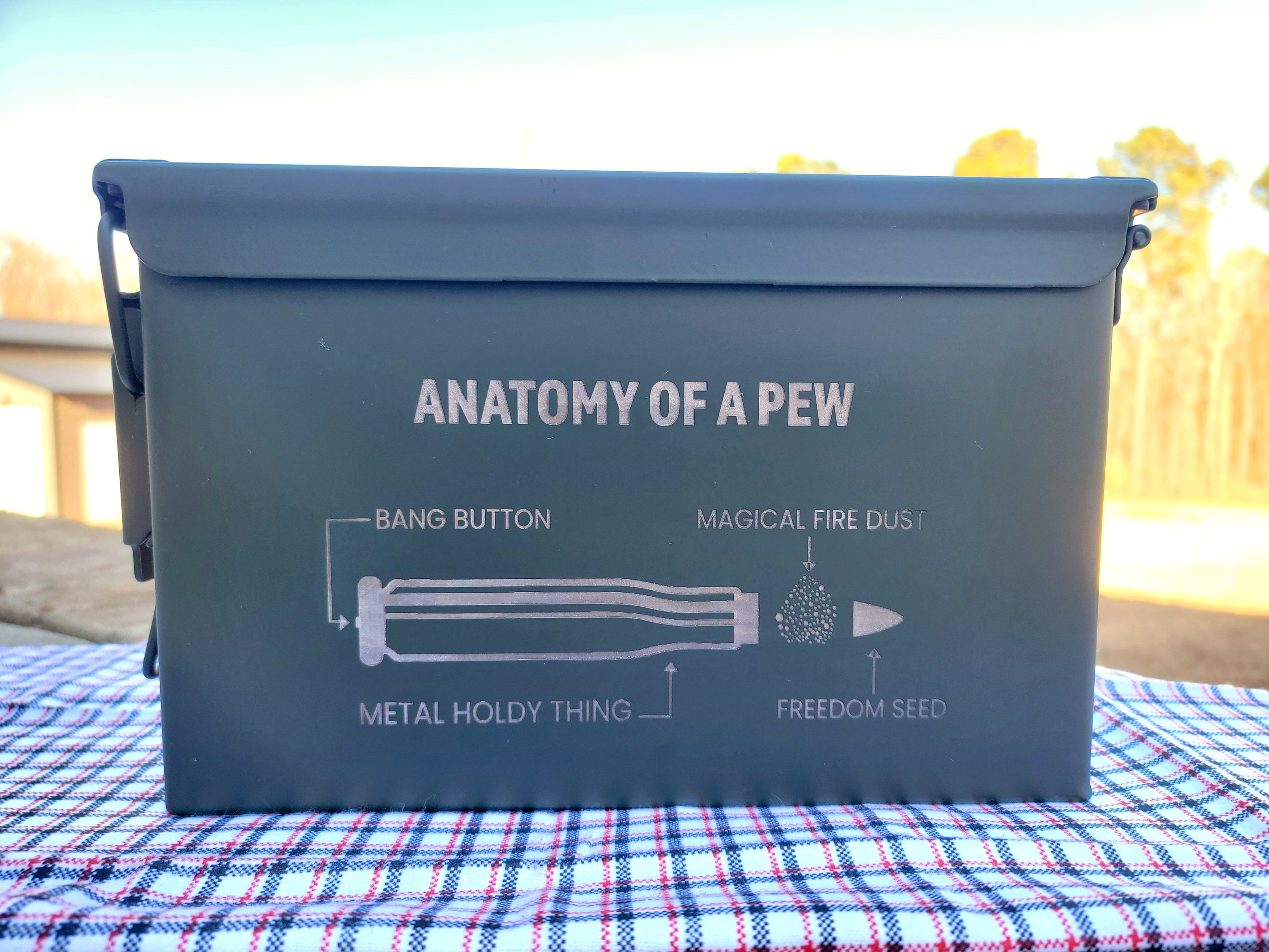 Personalized Ammo Box, Custom Engraved Ammo Can, .50 Caliber Military ...