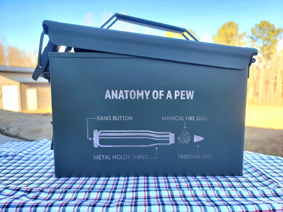 Personalized Ammo Box, Custom Engraved Ammo Can, .50 Caliber Military ...