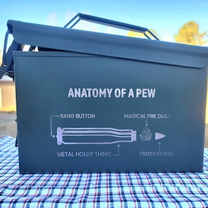 Personalized Ammo Box: Custom Engraved Military Style .50 Caliber Can ...