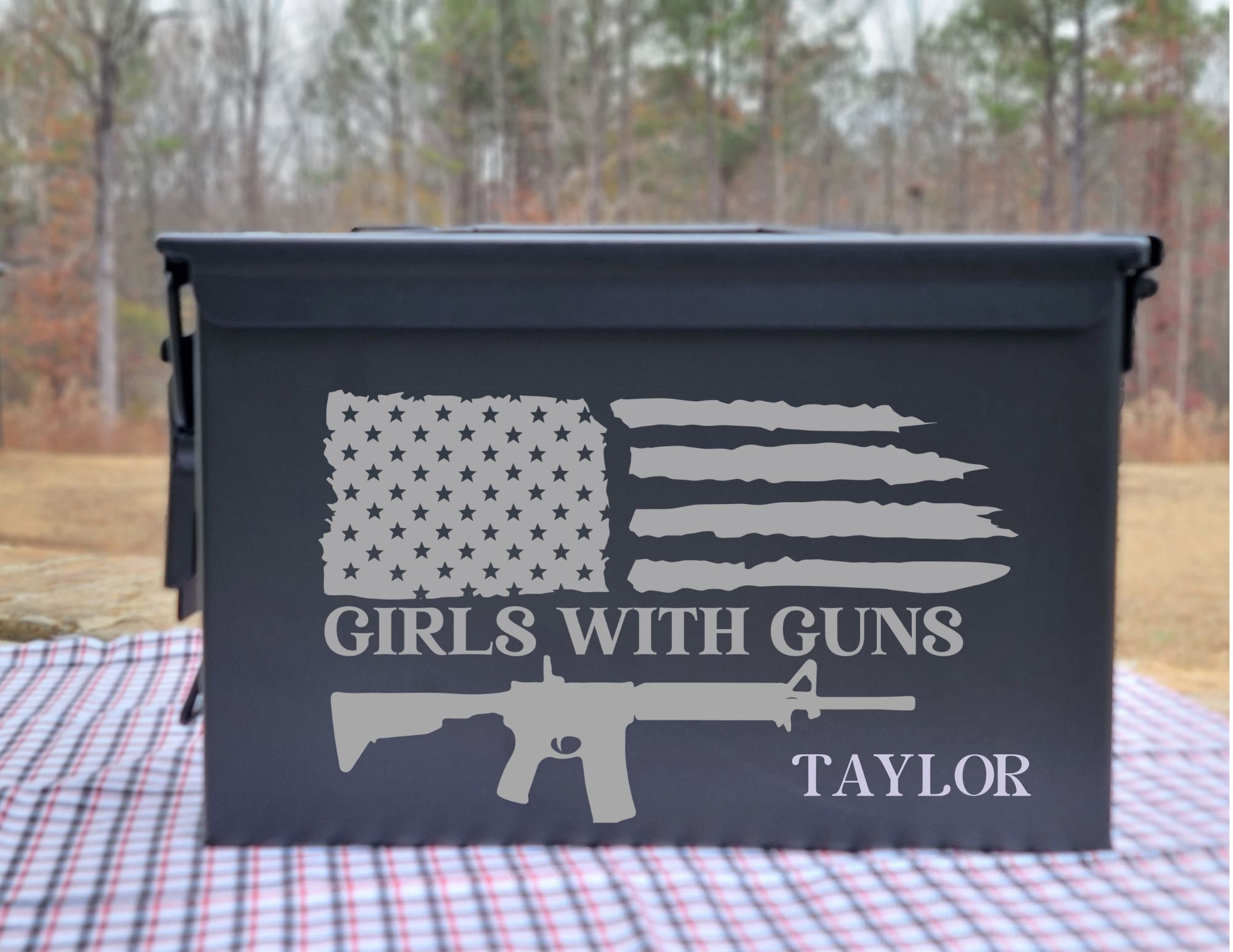 Personalized Ammo Box, Custom Engraved Ammo Can, .50 Caliber Military ...
