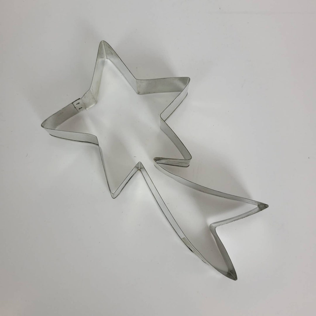 8 Silver Kitchen Shooting Star Shaped Cookie Cutter - Etsy