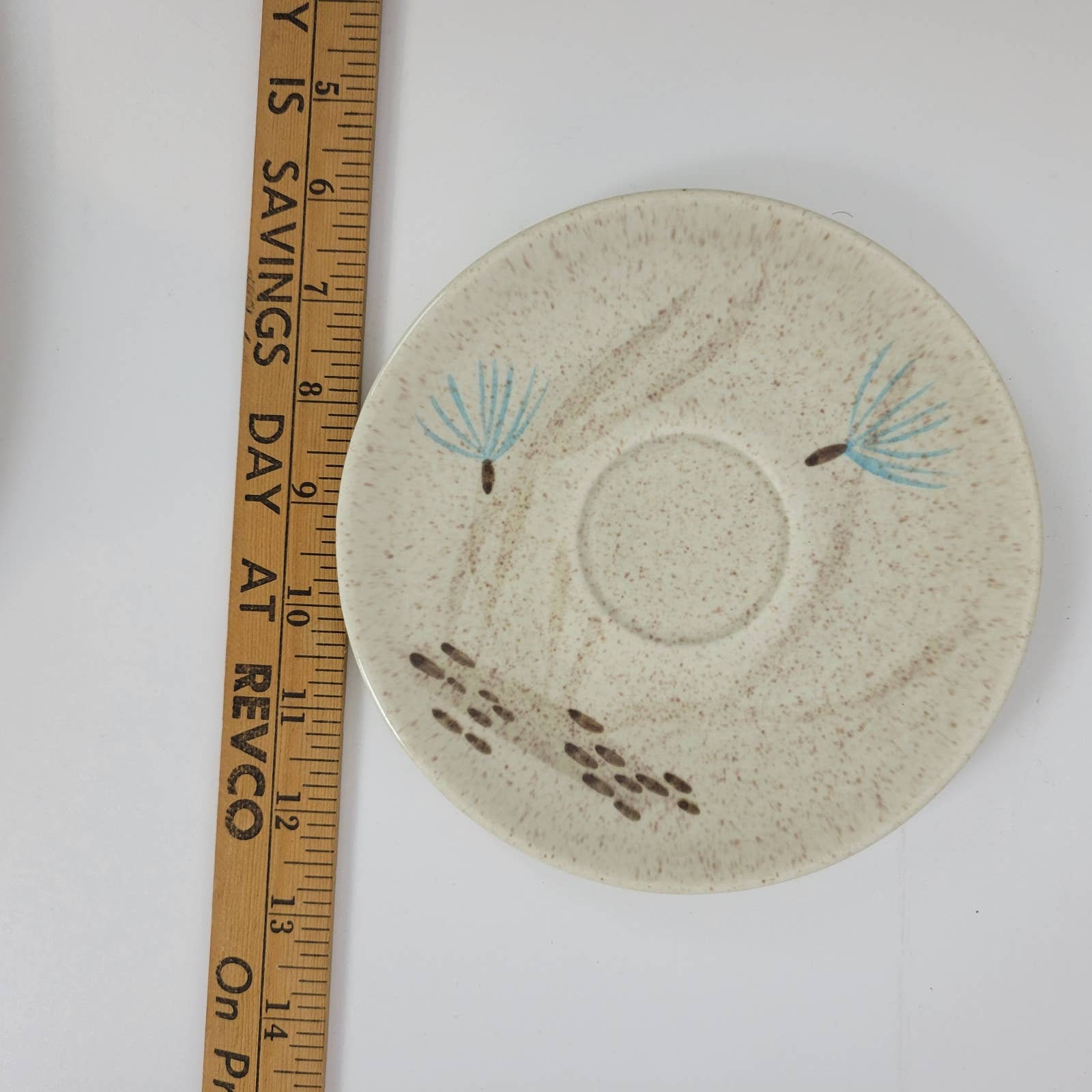 Bob White Vintage Floral Red Wing Plate Saucer - Etsy