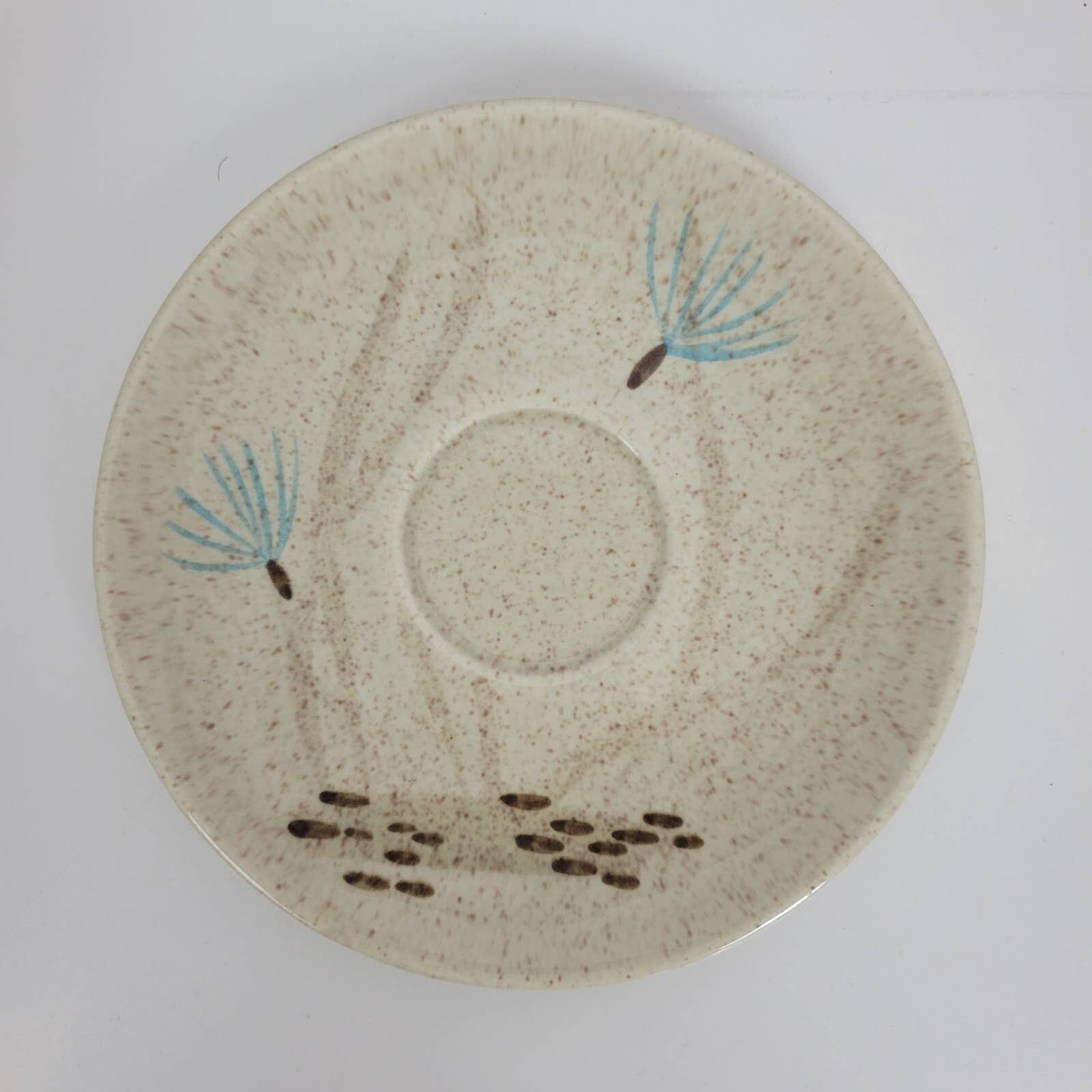 Bob White Vintage Floral Red Wing Plate Saucer - Etsy