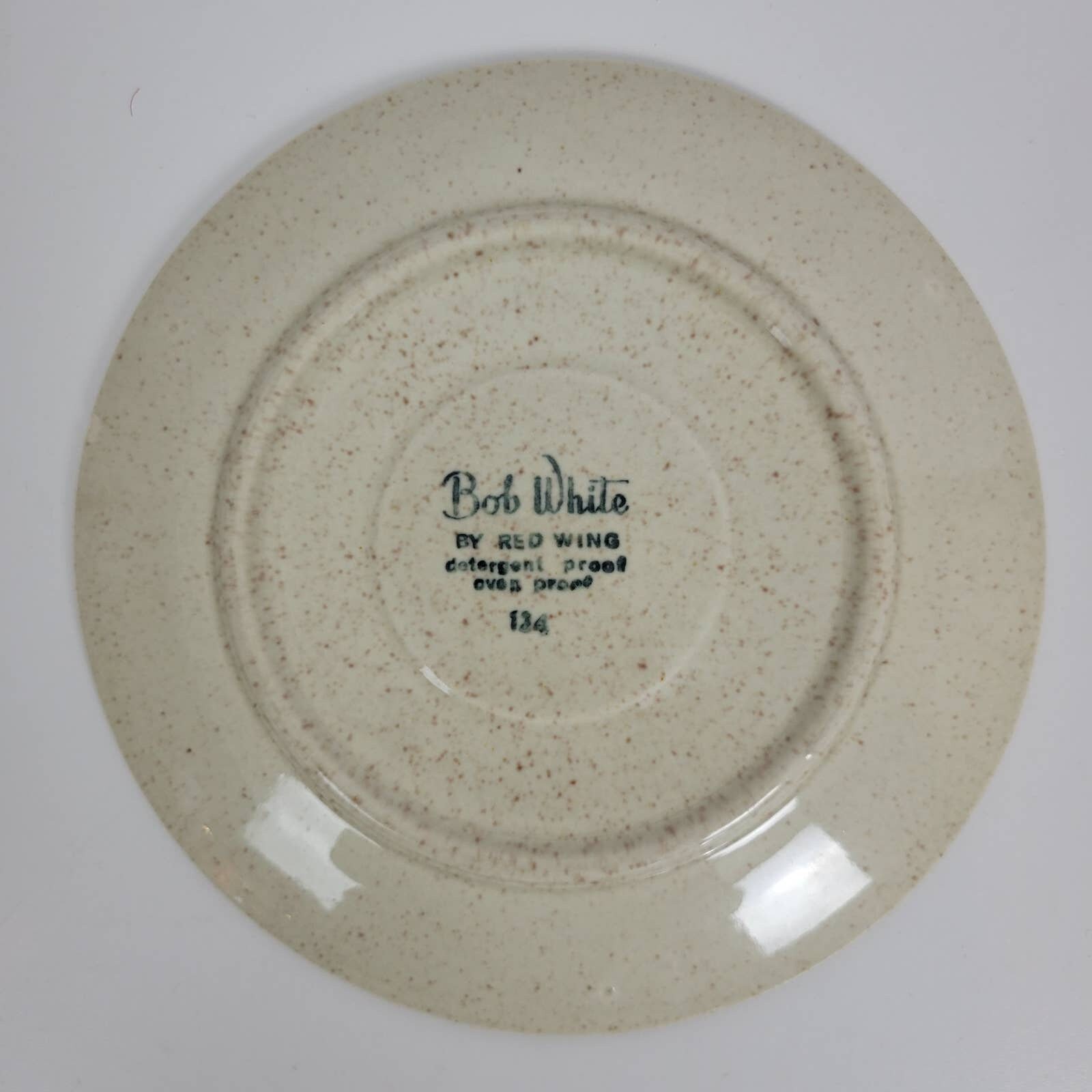Bob White Vintage Floral Red Wing Plate Saucer - Etsy