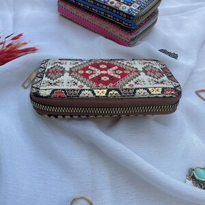 Small Boho Wallet Vegan, Bohemian Wallet, Handmade Wallet Women, Woven ...