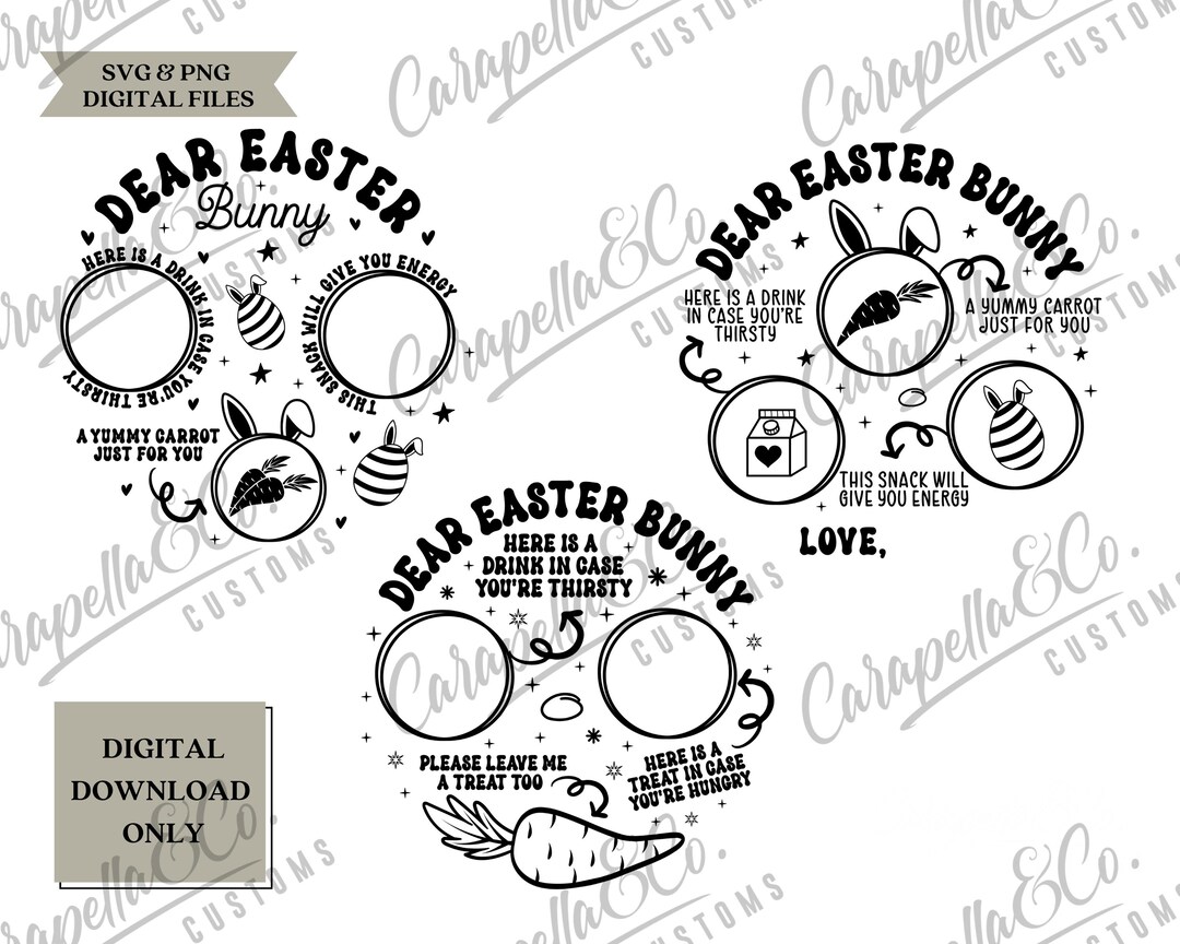 Easter Tray SVG Files, Round Easter Bunny Tray Files, Easter Bunny Tray ...
