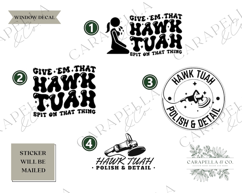 Hawk Tuah Window Decal Hawk Tuah Tik Tok Hawk Tuah Car Decal Hawk Tuah ...