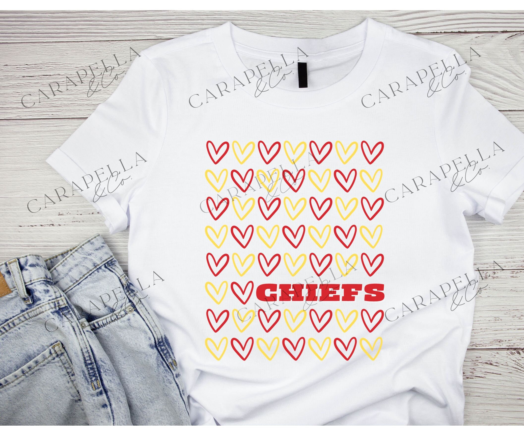 Chiefs Heart SVG - Etsy
