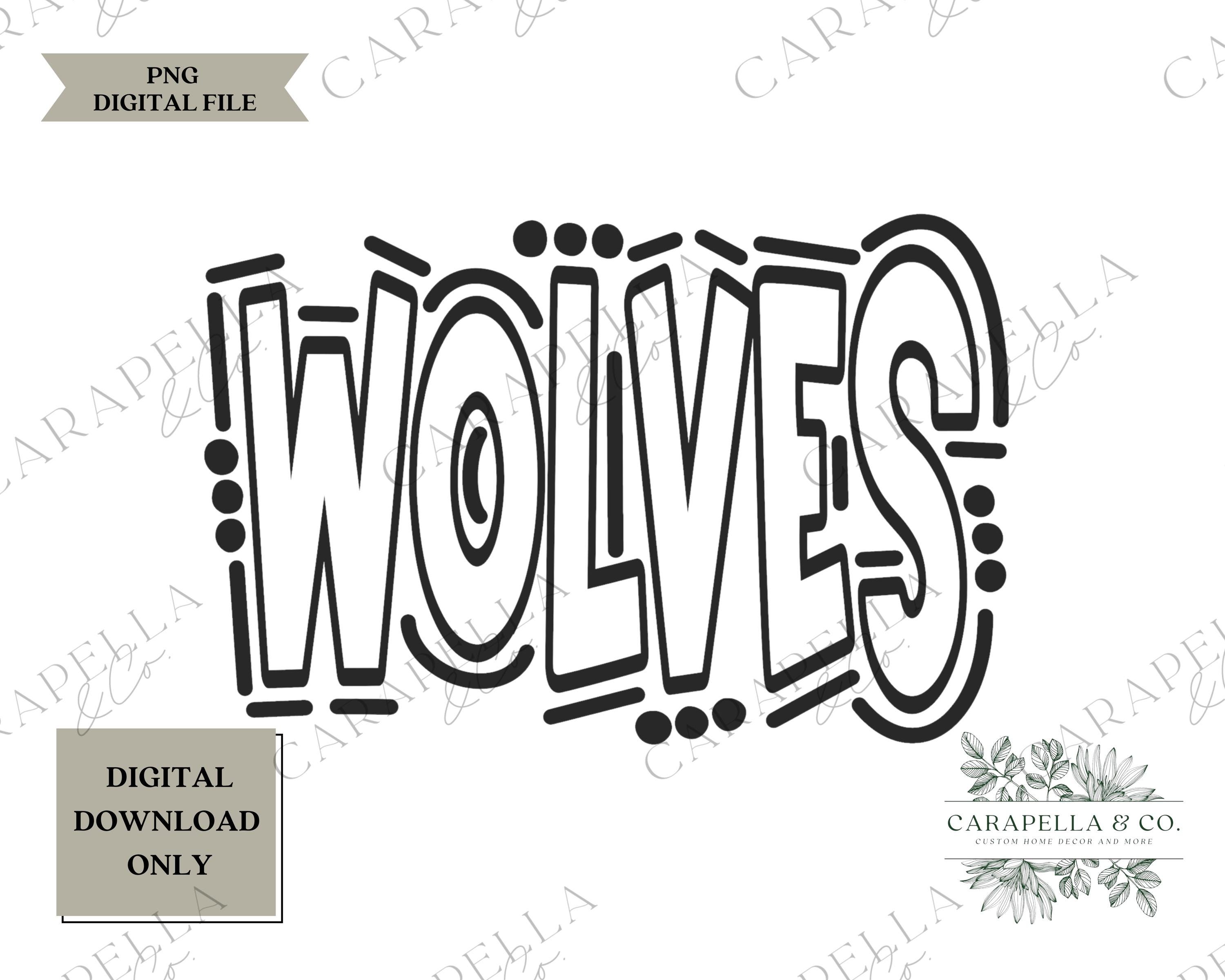 Wolves Sport Team SVG | High School Mascot Sport SVG | Wolves PNG ...