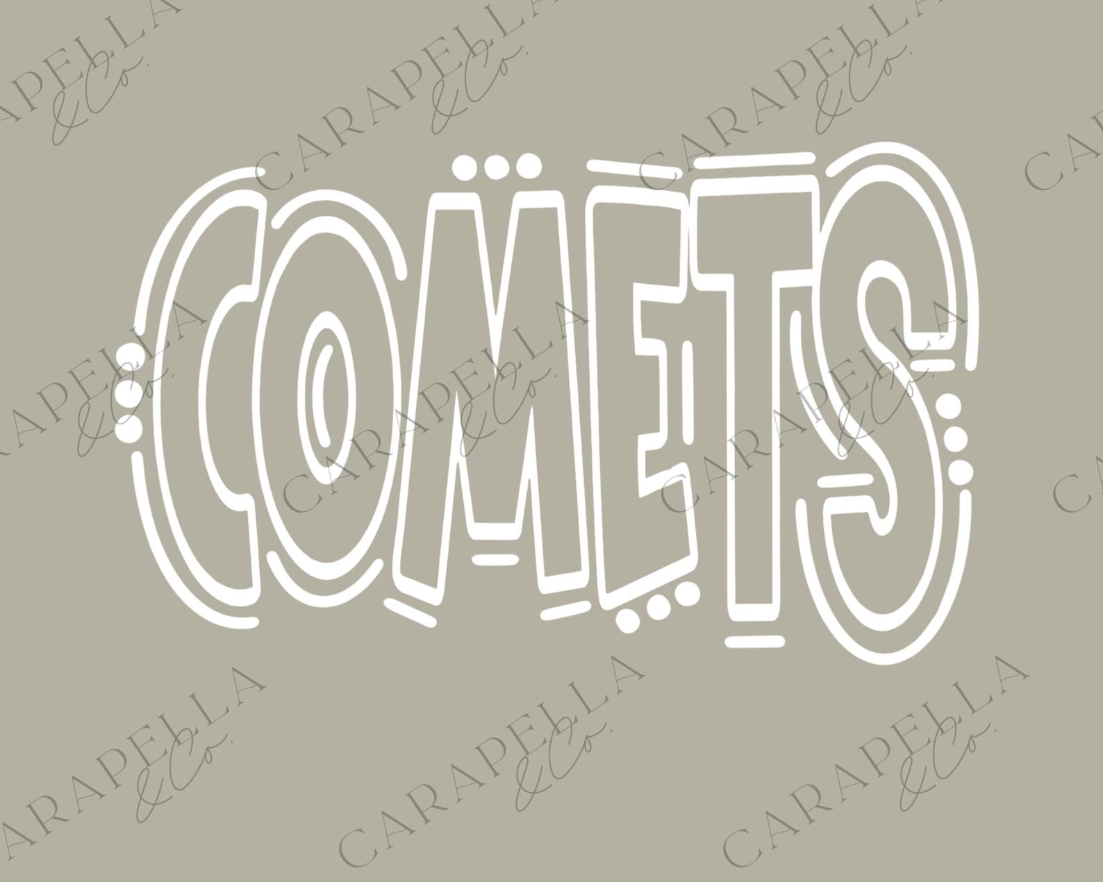 Comets Sport Team SVG | High School Mascot Sport SVG | Comets PNG ...