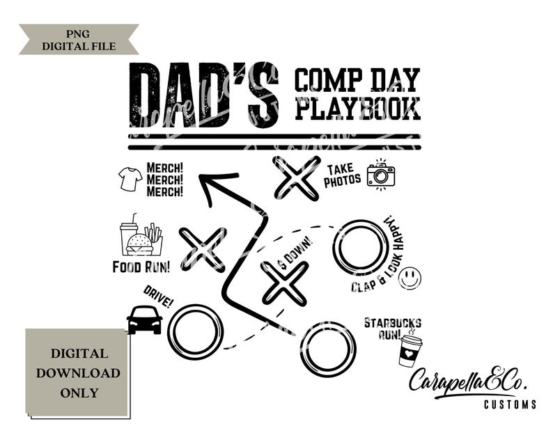 Dance Dad Playbook Shirt PNG File, Dance Dad Shirt PNG File, Father's ...