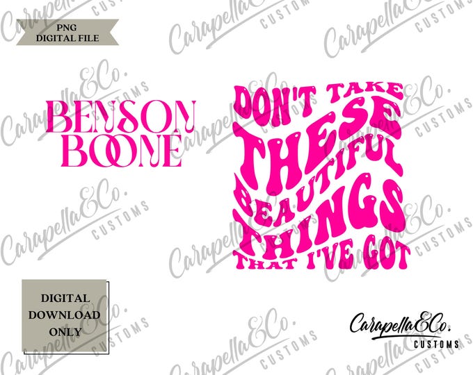 Benson Boon Tour SVG - Etsy