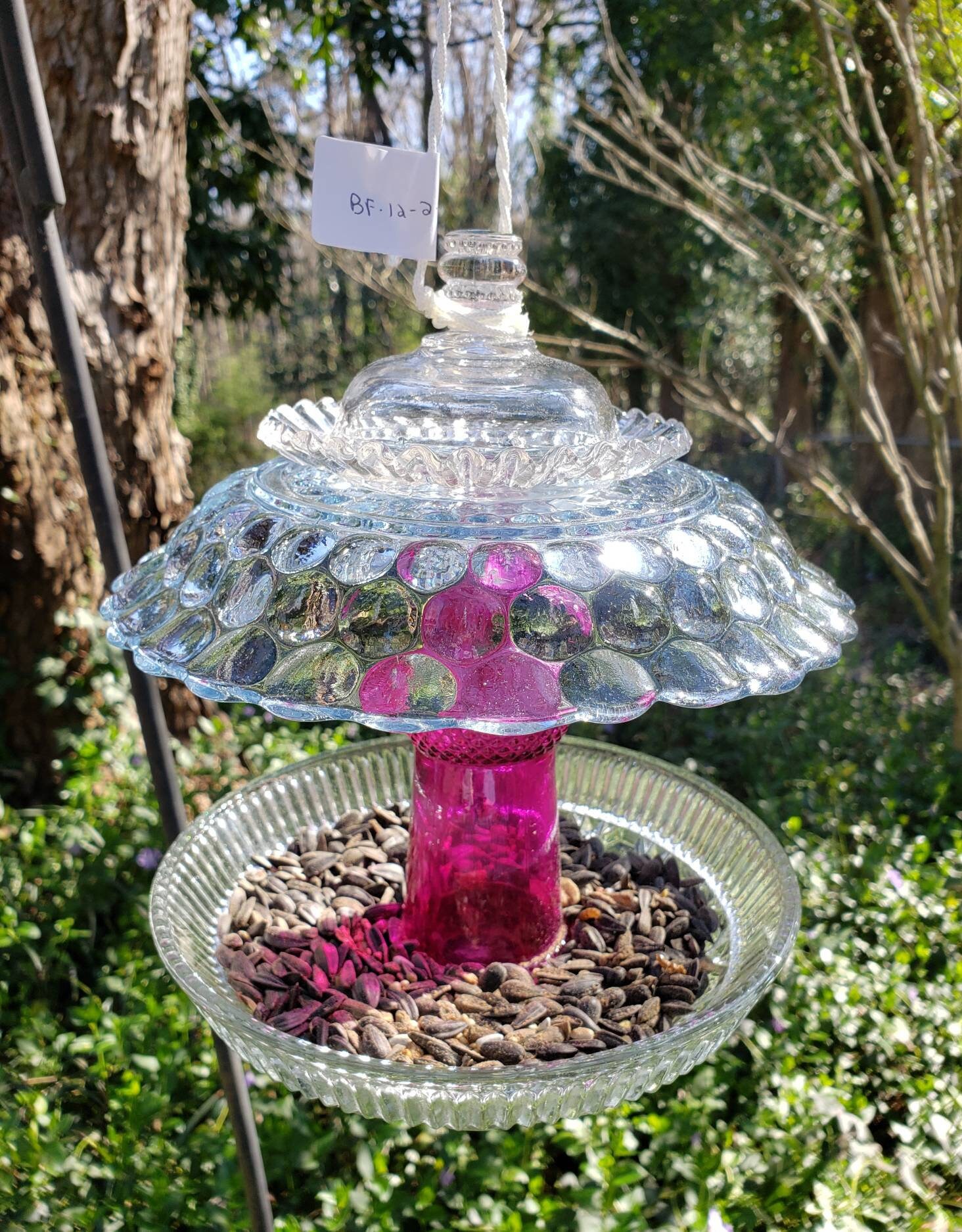 Outdoor & Gardening Feeders & Birdhouses Hanging Vintage Fuchia Pink ...