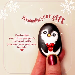 Wedding Proposal Penguin Pebble, Surprise Engagement Gift Idea to ...