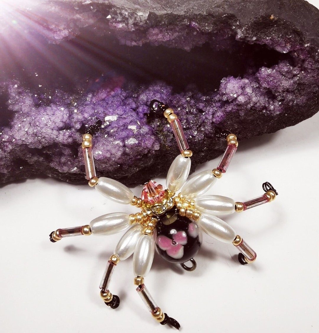 Handmade Beaded Spider swarovski Crystal Spider/ Personalized - Etsy