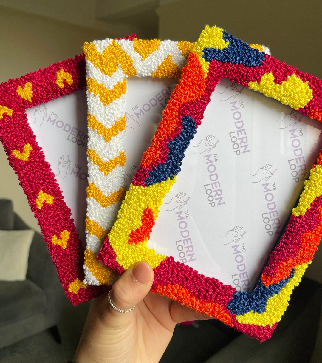 Photo Frame, Picture Frame, Custom Photo Frame, Tufted Picture Frame ...