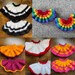 SET of Rainbow Clown Ruffle Collar and Cuffs, Clown Frills, Rainbow ...