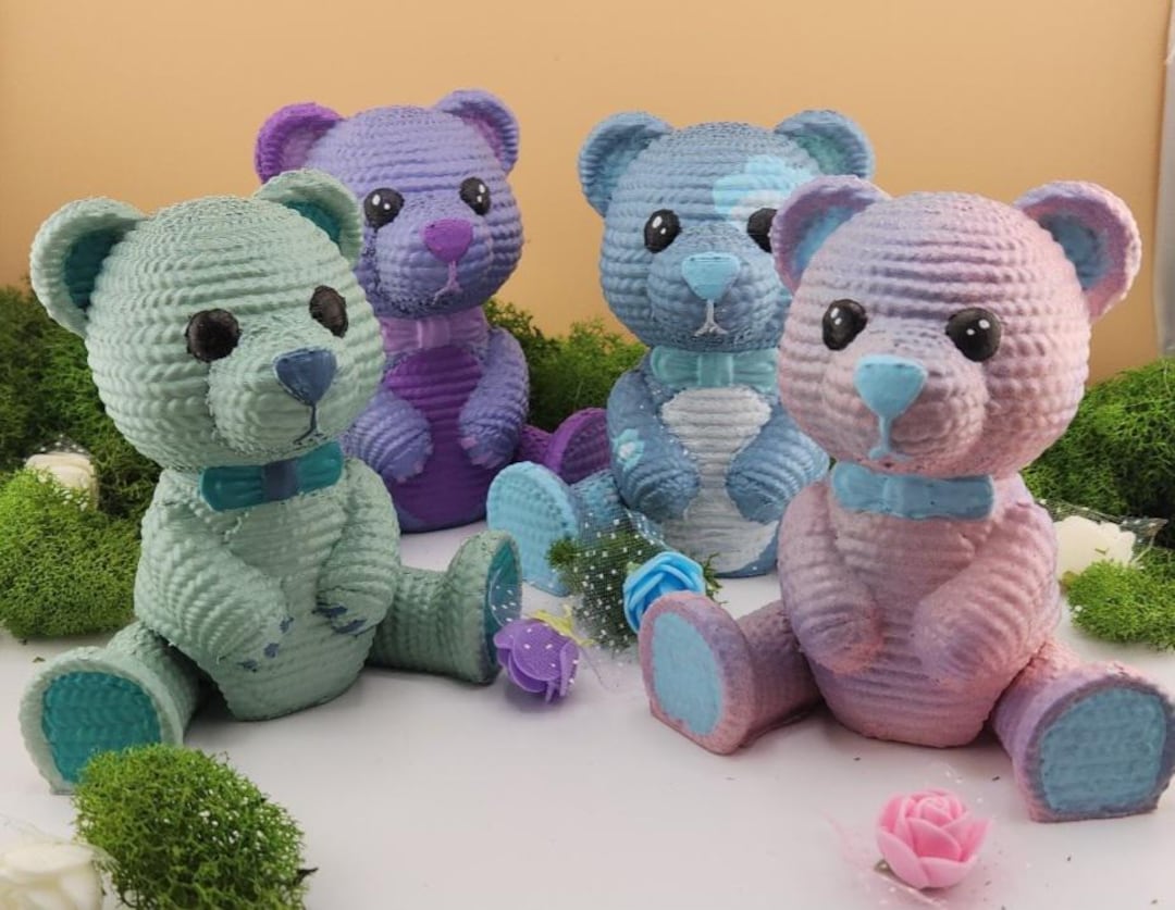 Sweet Crochet 3d Printed Articulated Teddy Bears - Etsy