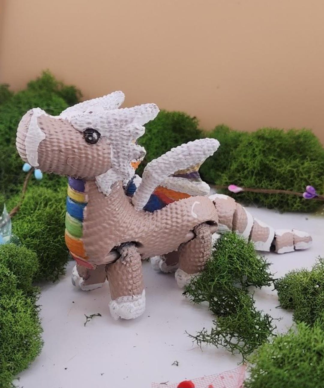 Cutesy Crochet 3d Printed Articulated Gingerbread Dragon - Etsy